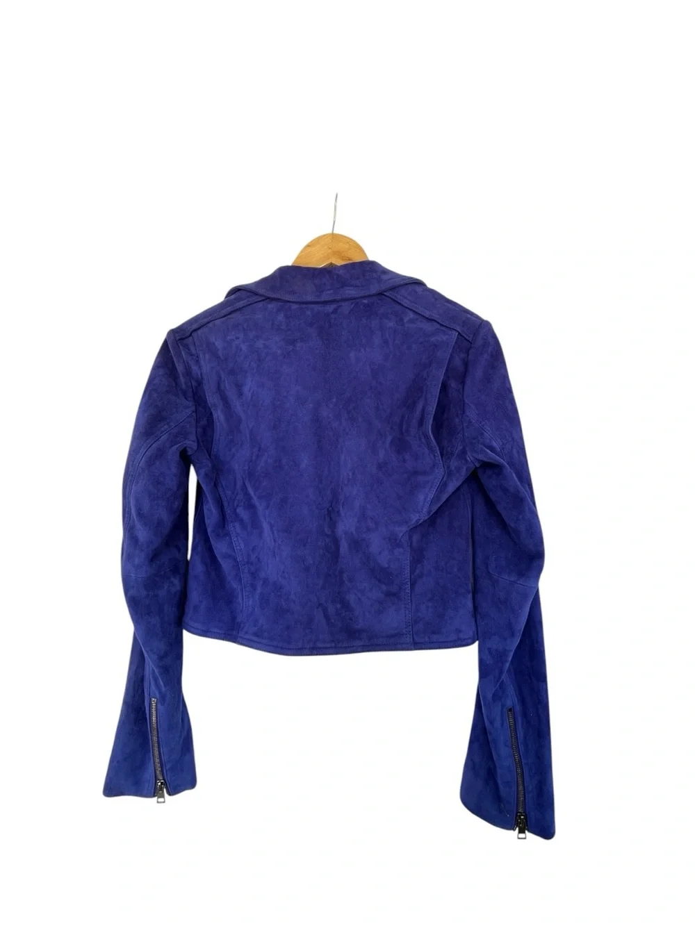 Theory | Jackets & Coats | Theory Blue Suede Motorcycle Moto Biker ...
